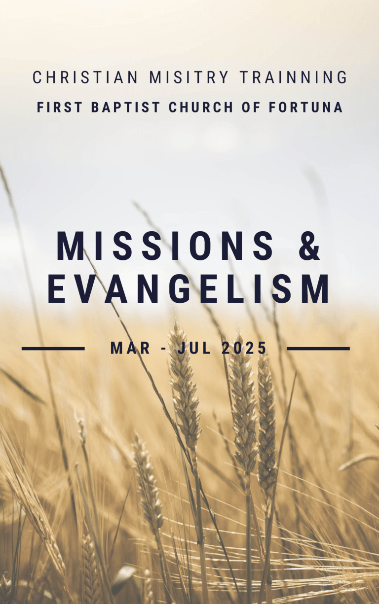 Missions & Evangelism – Week 9 – The Master Plan of Evangelism Chapter ...